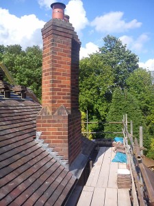 Lead flashing round chimney - Great Home